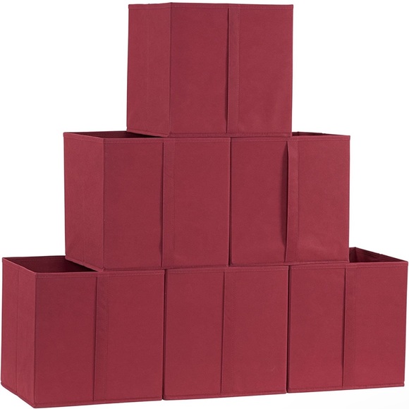 Storage & Organization | 6 Pack Foldable Fabric Storage Bins Set Of 6 ...